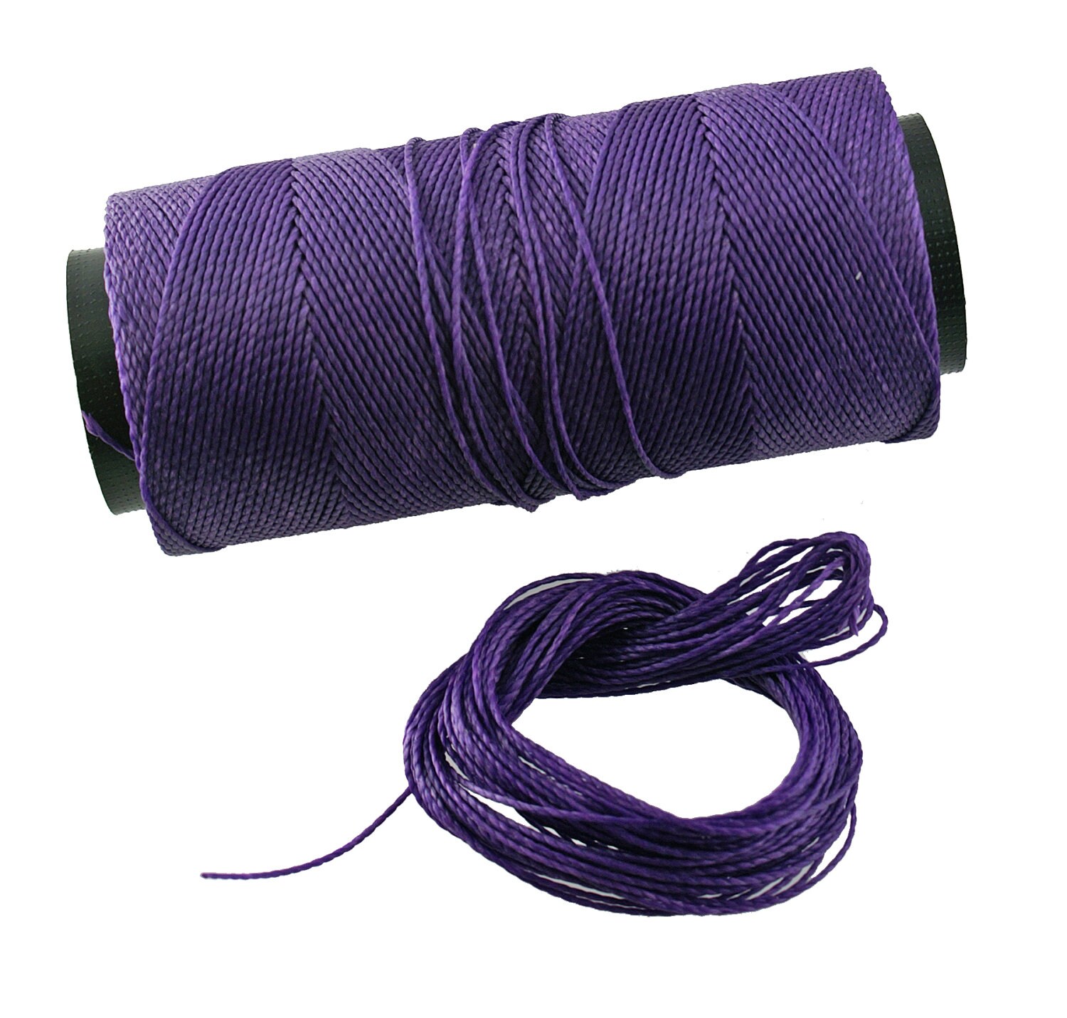Dark Purple: Waxed Polyester Cord 1mm Macrame Cord pack of
