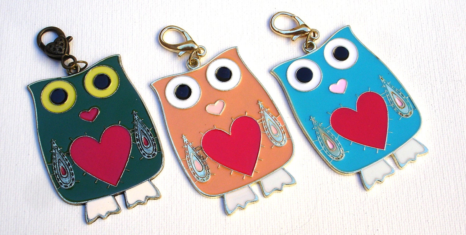 Large Owl Key Chain by owlsomegifts on Etsy