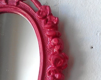 Pink wall mirror | Etsy