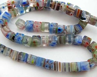 Italian glass beads | Etsy