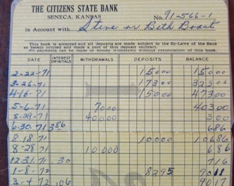 Popular items for passbook on Etsy