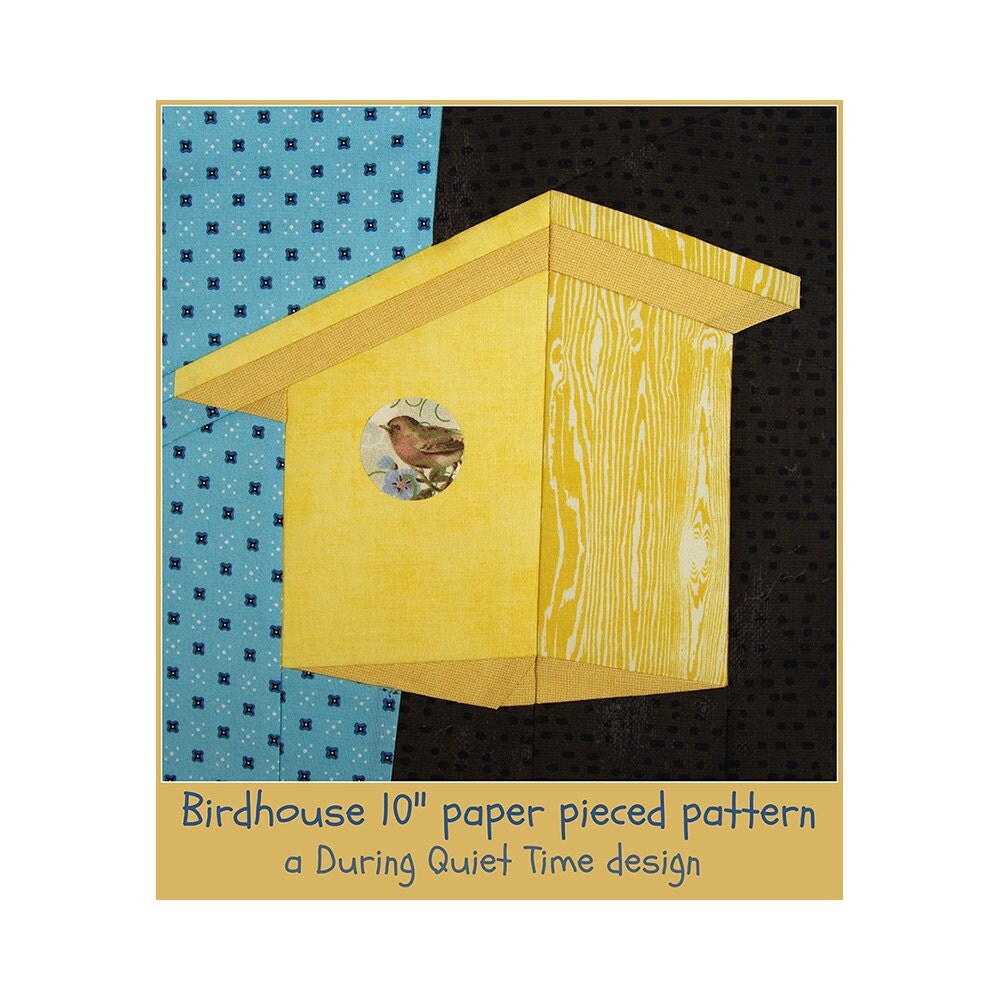 Birdhouse Paper Pieced Pattern