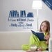 Wall Quote Decal A room without books Vinyl Wall Art Decal