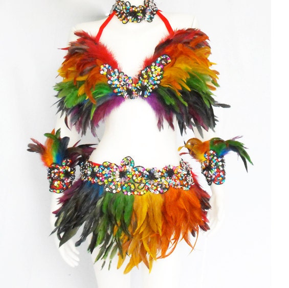 Samba Feather Costume Set By Daneena On Etsy