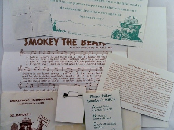 Vintage Smokey The Bear Junior Forest Ranger Original