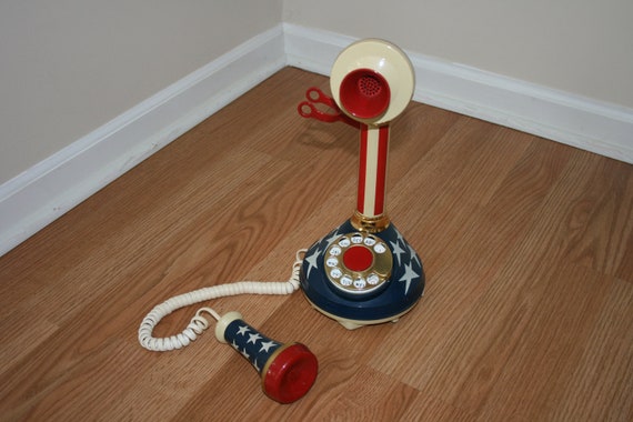 Vintage American Candlestick Phone Western Bell Rotary Dial