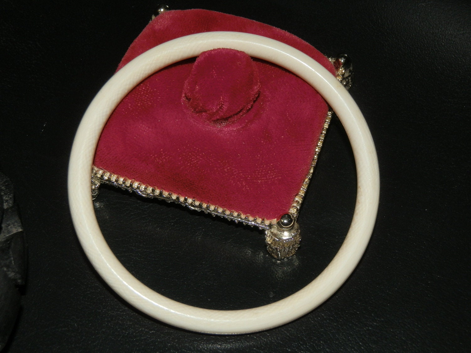 Authentic Ivory Bangle Bracelet. PreBan Elephant Ivory.