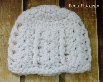 Crochet PATTERN Crochet Stocking Hat Pattern by PoshPatterns