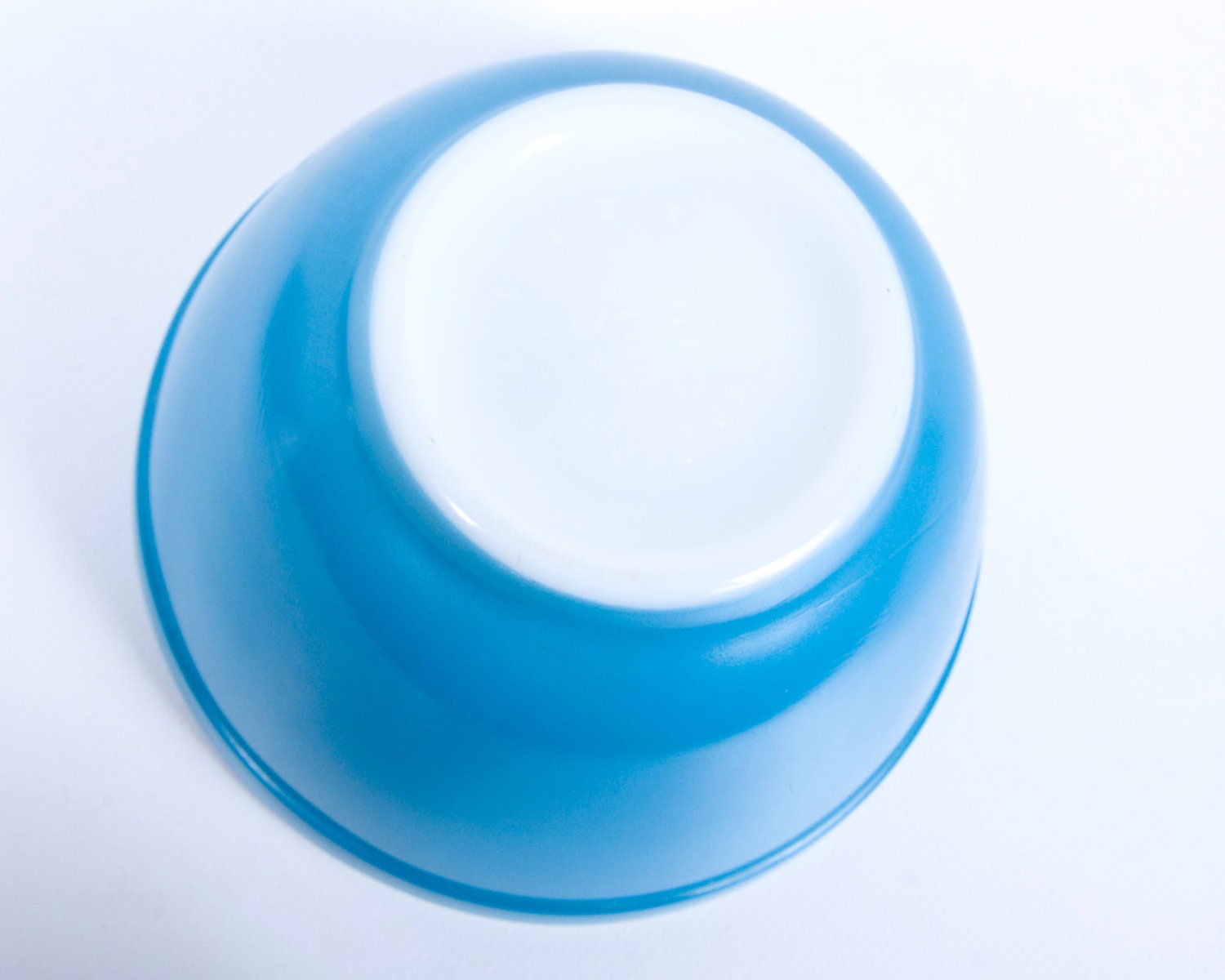 Vintage Blue Pyrex Bowl 401 Mixing Bowl Turqoise Aqua