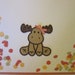 embroidered moose patch/ applique/ DIY