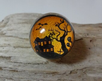 Ghost Ring Halloween Ghost Jewelry Halloween by MoonTideArt