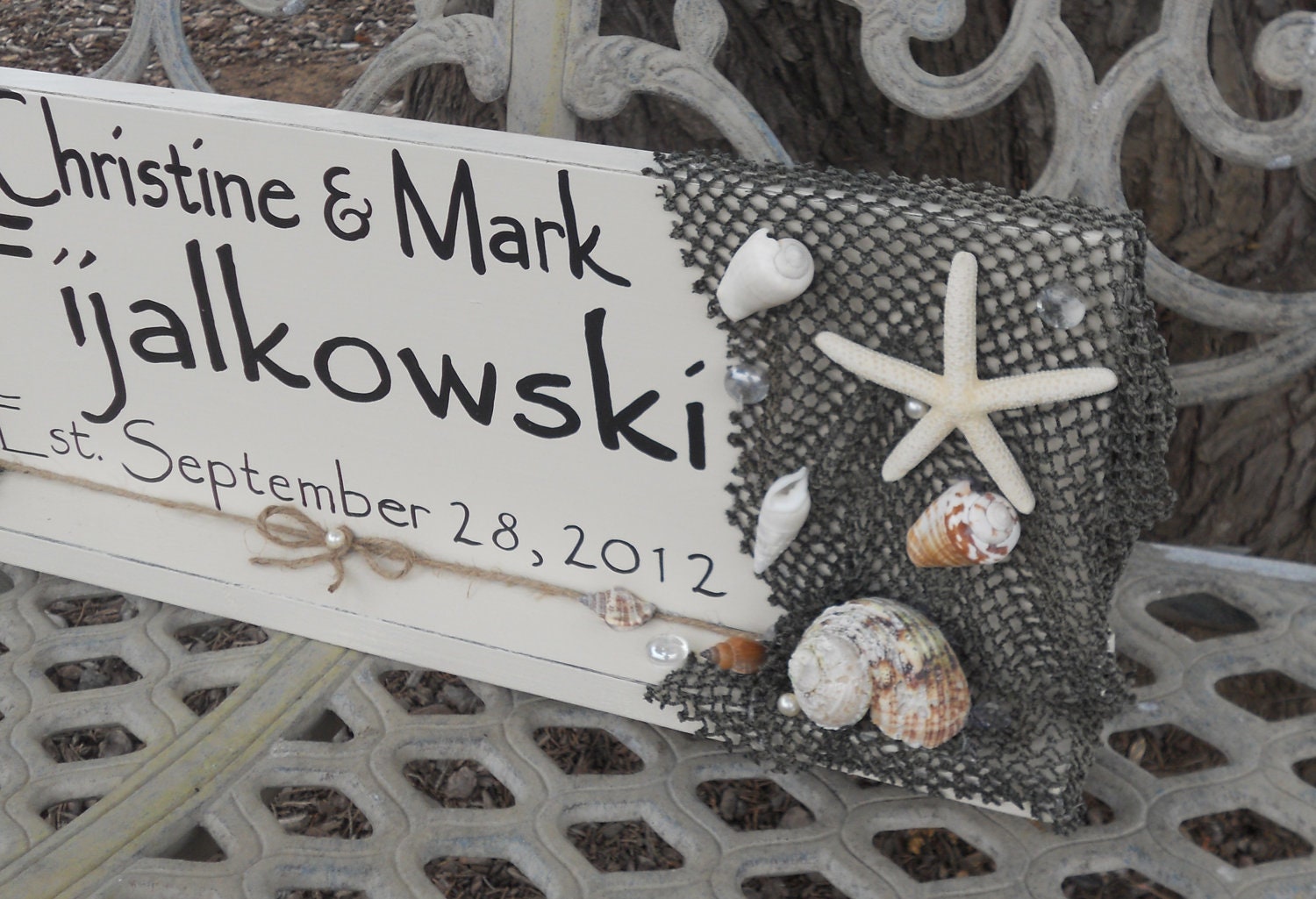 Large Beachy Last Name Wedding Anniversary Head By HLCustoms Large Beachy Last Name Wedding Anniversary Head By HLCustoms