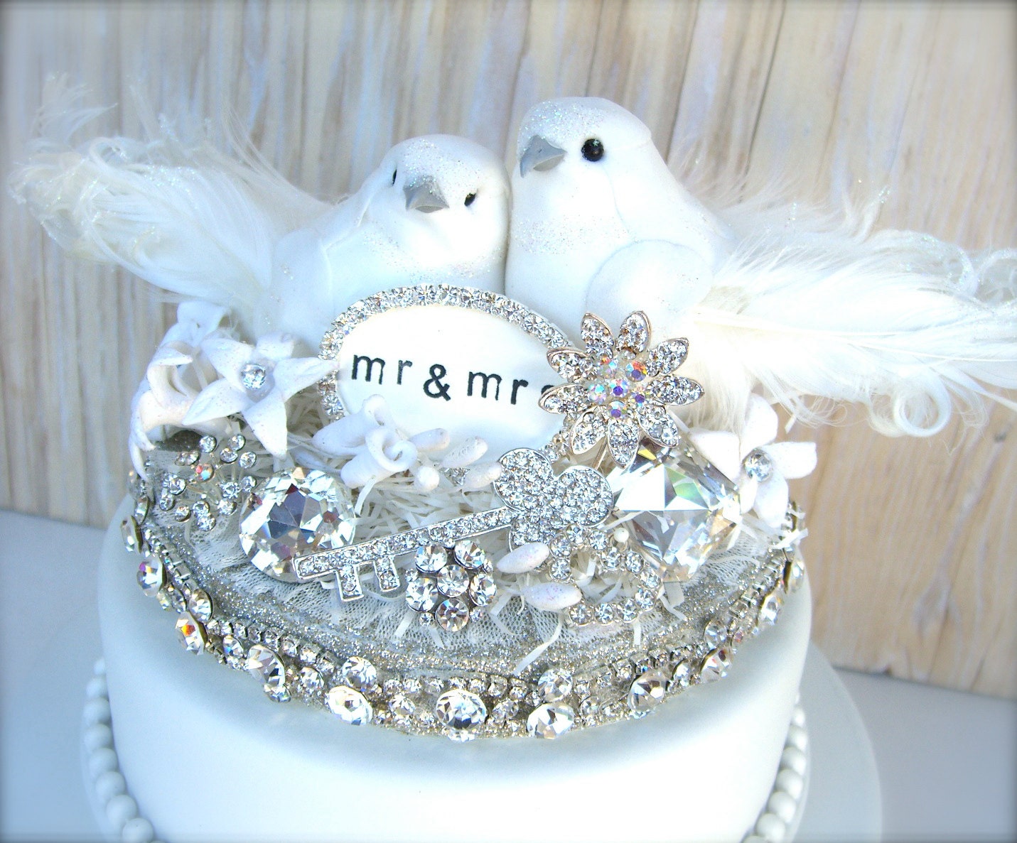 Bling Wedding Cake Toppers