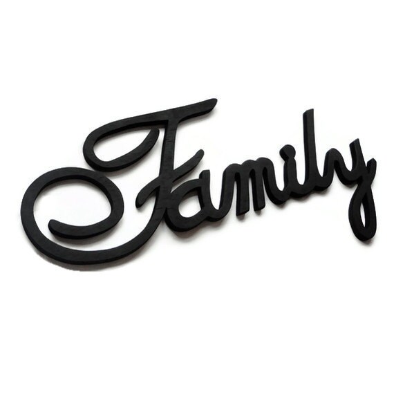 Family Wall Sign Wooden Lettering Wall Hanging