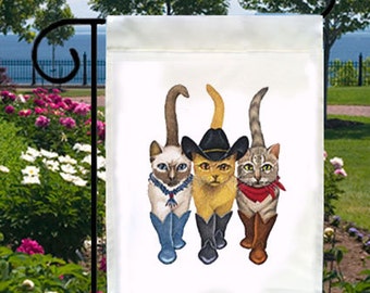 Cat garden flags | Etsy