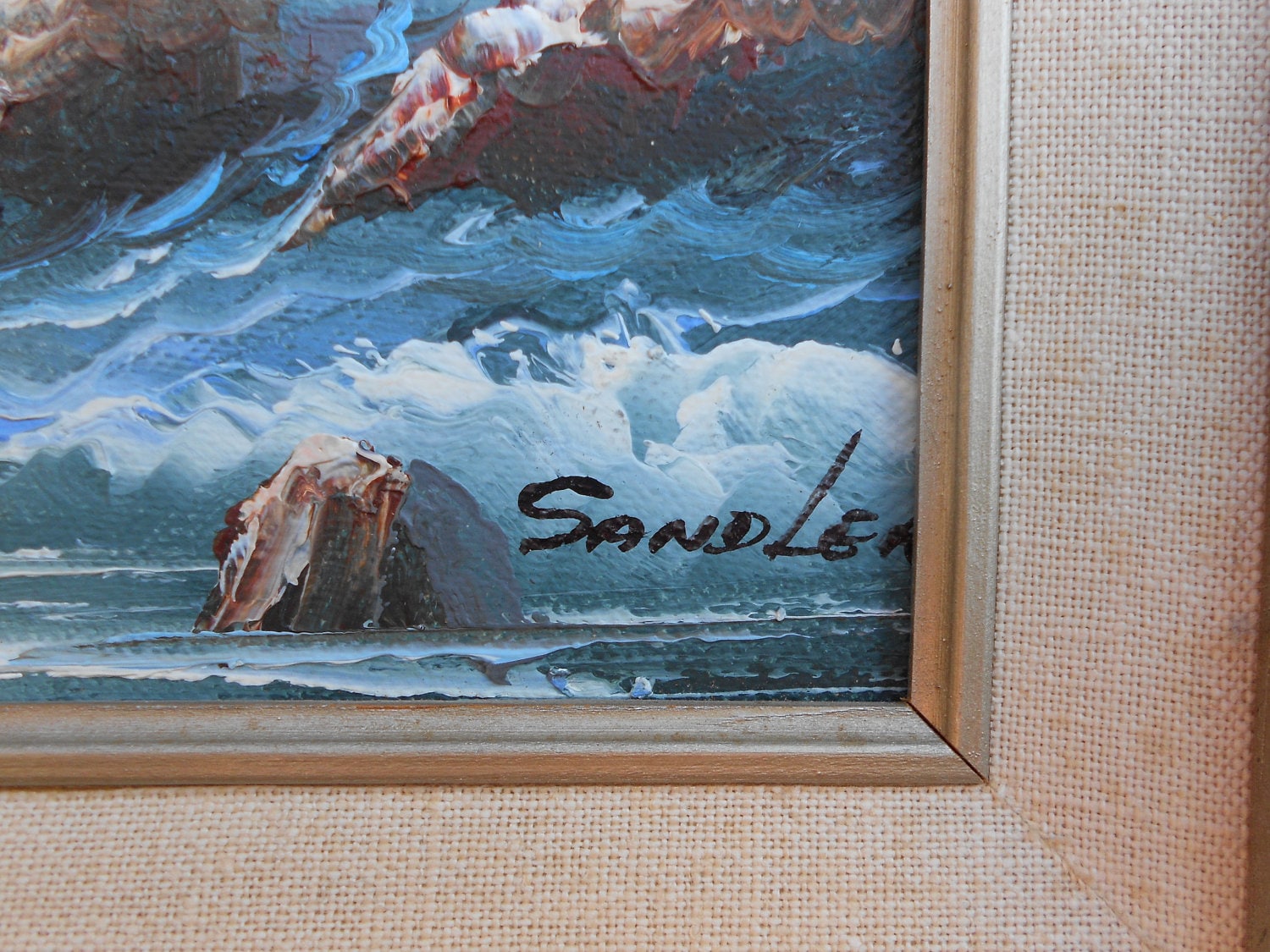 OIL PAINTING SANDLER Original Oil Painting Signed and