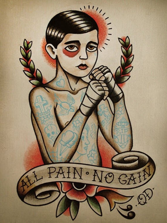 Vintage Boxing Tattoos