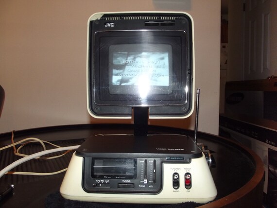Items similar to Space Age 1970s JVC Video Capsule Pyramid Television ...