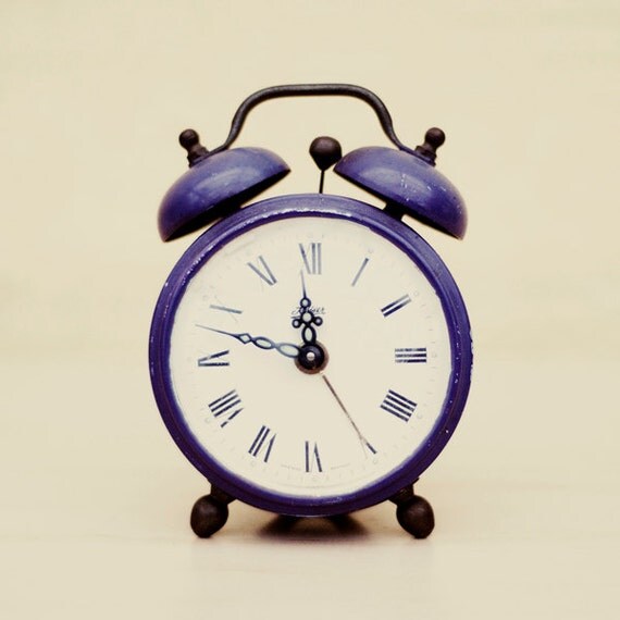 Items similar to Purple Clock 5x5 Print on Etsy