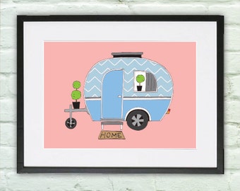 Popular items for caravan print on Etsy