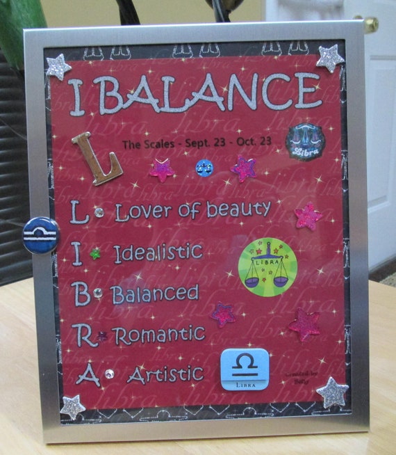 LIBRA ZODIAC Framed Poem