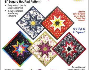 Folded star hot pad | Etsy