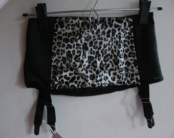 Leopard garter belt | Etsy