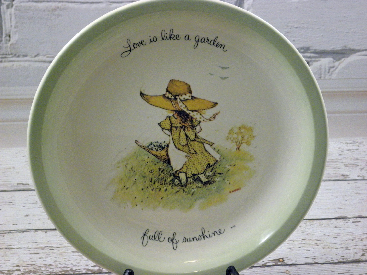 Vintage Holly Hobbie Collectors Plate 1972 Love Is Like