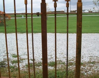 Iron gate post | Etsy