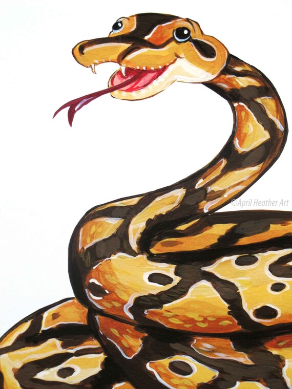 Items similar to Need a HUG 8x10 print-ball python on Etsy