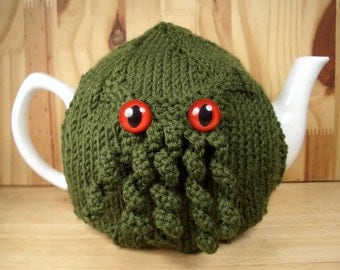 Cthulhu Tea Cozy a warm and fuzzy sweater for your teapot