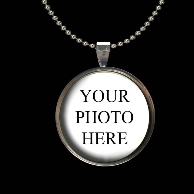 Custom Photo Pendant 1 Inch Circle Glass Image Pendant