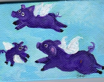 Popular items for mini flying pig on Etsy