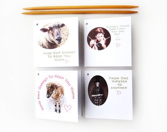 Gift For Knitters Greeting Cards Set Vintage Funny We Make