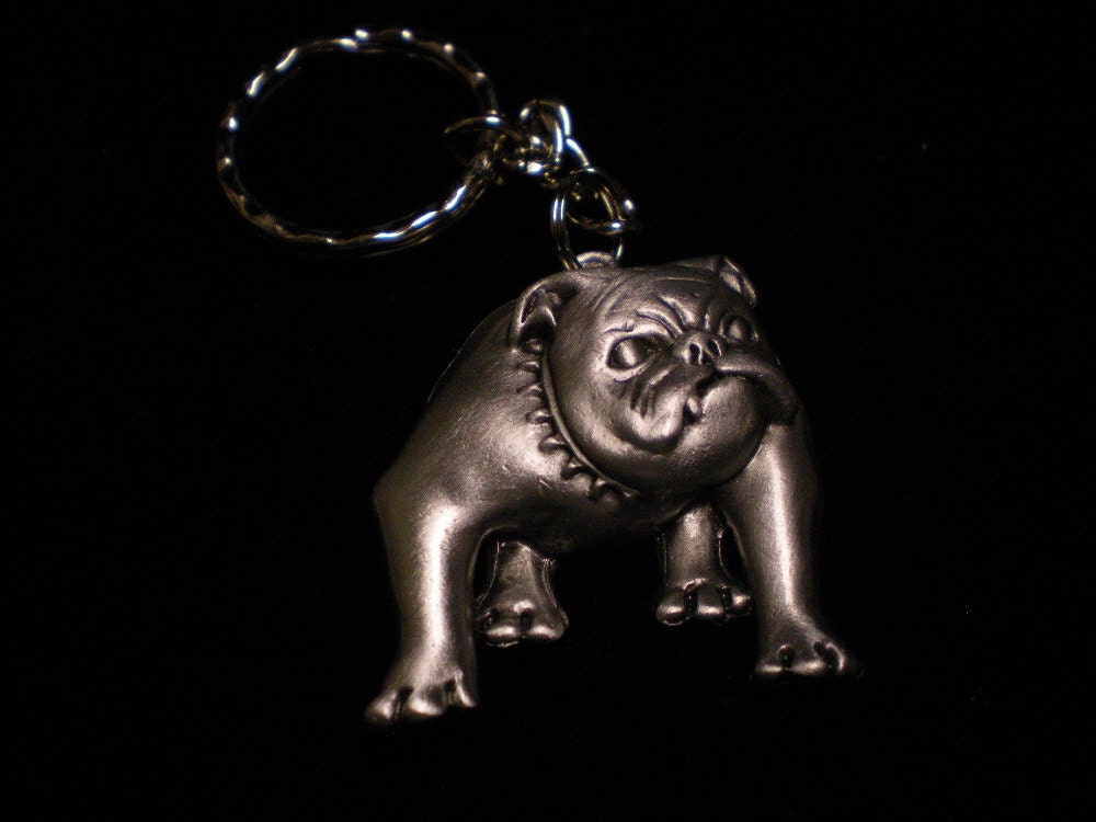 FANTASTIC bulldog keychain made of pewter VERY DETAILED – Haute Juice