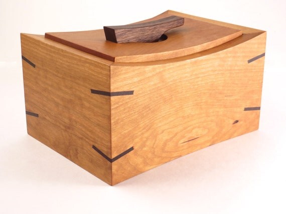 Curved Cherry Wood Box