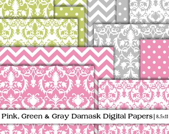 Digital scrapbooking Papers Clipart brushes & by ColorsonPaper