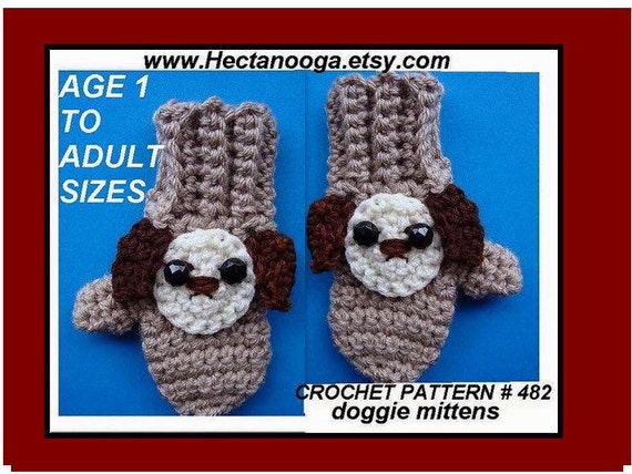 CROCHET PATTERN Crochet MITTENS dog mittens basic mittens