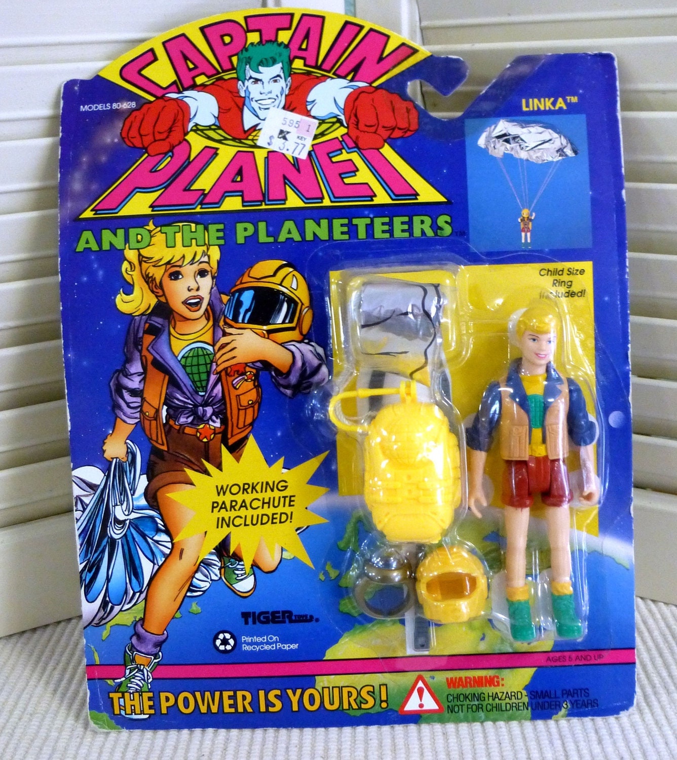 Captain Planet Planeteer LINKA Action Figure Vintage