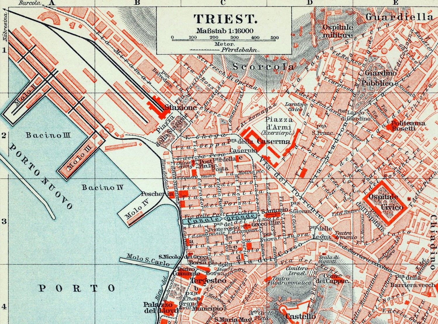 Monumenti Antichi Di Trieste Map