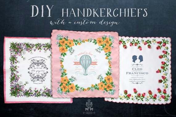 Items similar to DIY Printed Handkerchiefs on Etsy