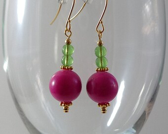 Rose Quartz Earrings Gemstone Earrings Pale by BlueIrisJewelry