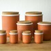 Vintage Ceramic Container Set with Cork Lids by SpecimenInteriors