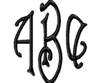 Double Framed Embossed Monogram Machine Embroidery Designs