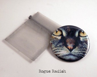 Cat compact mirror | Etsy