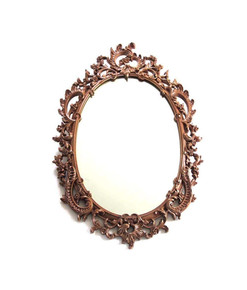 Vintage Syracuse Ornamental Company Syroco Oval WOOD Mirror