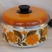Vintage Enamel Pot JMP Capri Spain 3 Quart Enamel Pan with Lid