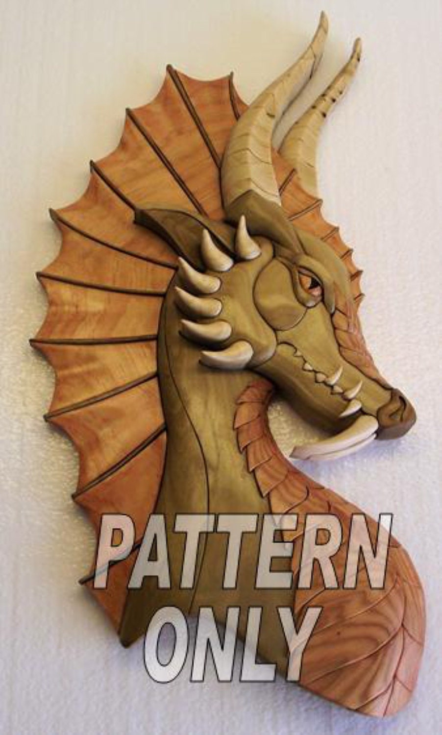 Pattern of 'Dragon w/ear' Intarsia