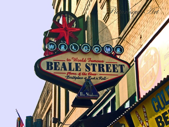 Items similar to Beale Street Sign 8x10 fine art photography print on Etsy