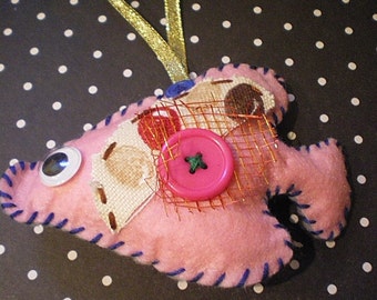 Hand stitched Felt Fish